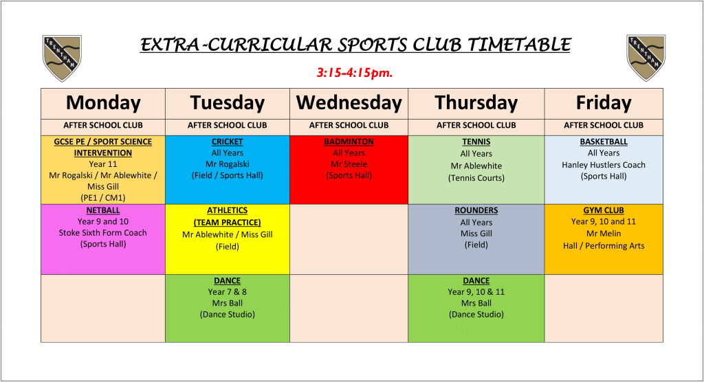 Enrichment & Extra-Curricular Activities - Trentham Academy